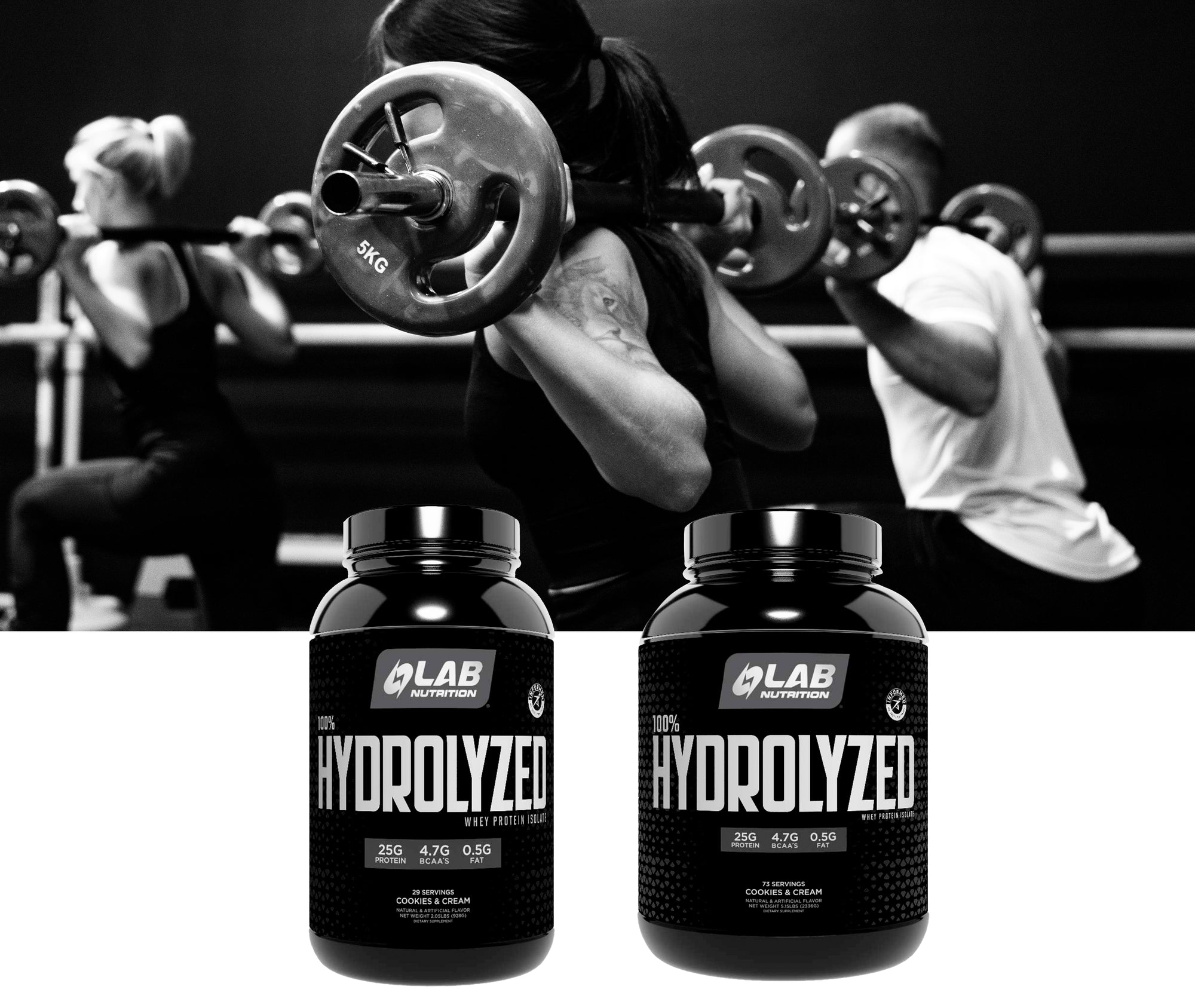 100% HYDROLYZED WHEY PROTEIN ISOLATE, COOKIES AND CREAM – labnutrition